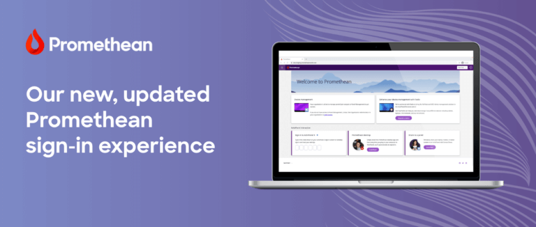 Introducing our new and improved web signed in - Promethean